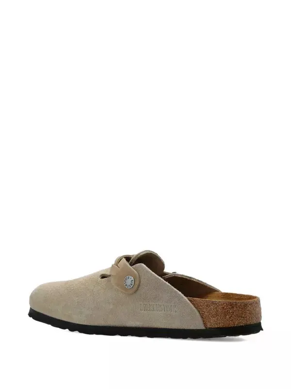 BIRKENSTOCK Boston Braided Suede Flat Mules