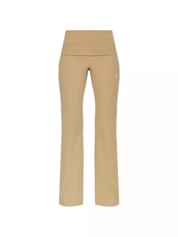 Nike Logo-embroidered Ribbed Track Pants