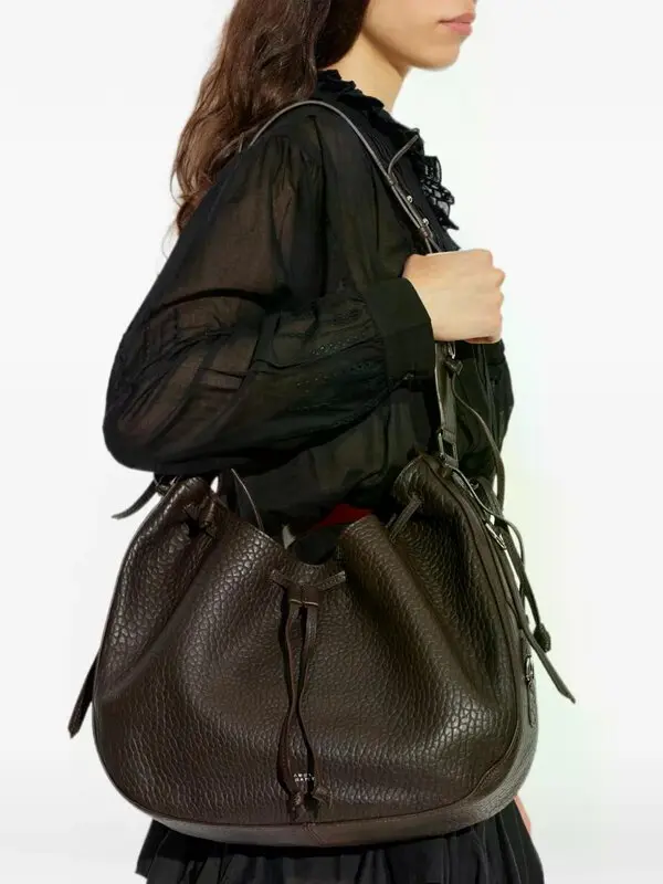 Isabel Marant Étoile Bolton Hobo Leather Shoulder Bag - Brown