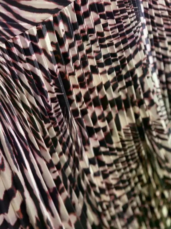 Ulla Johnson Pleated Animal-print Midi Dress