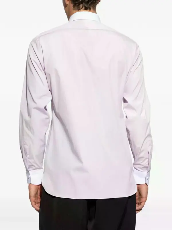 TOM FORD Contrast-collar Concealed-fastening Shirt