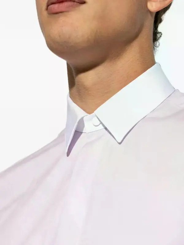 TOM FORD Contrast-collar Concealed-fastening Shirt