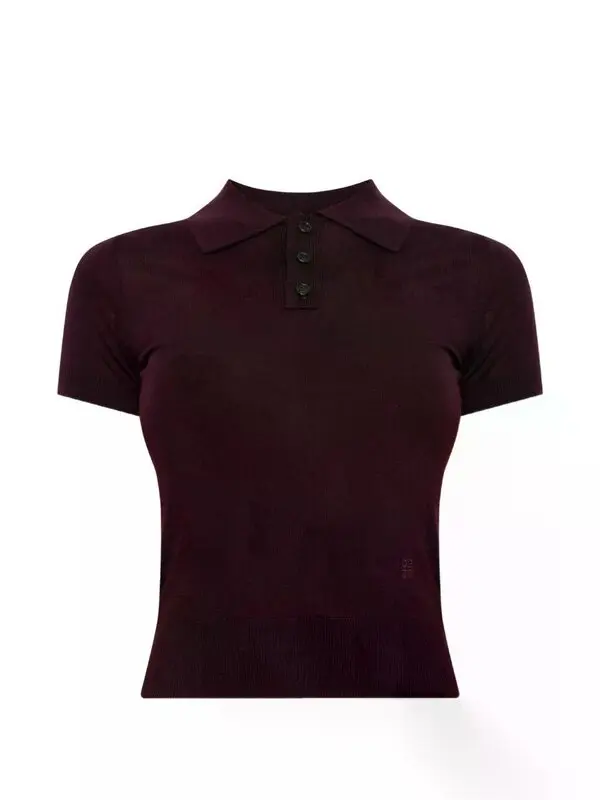 Dsquared2 Short Sleeve Wool Knit Polo Shirt