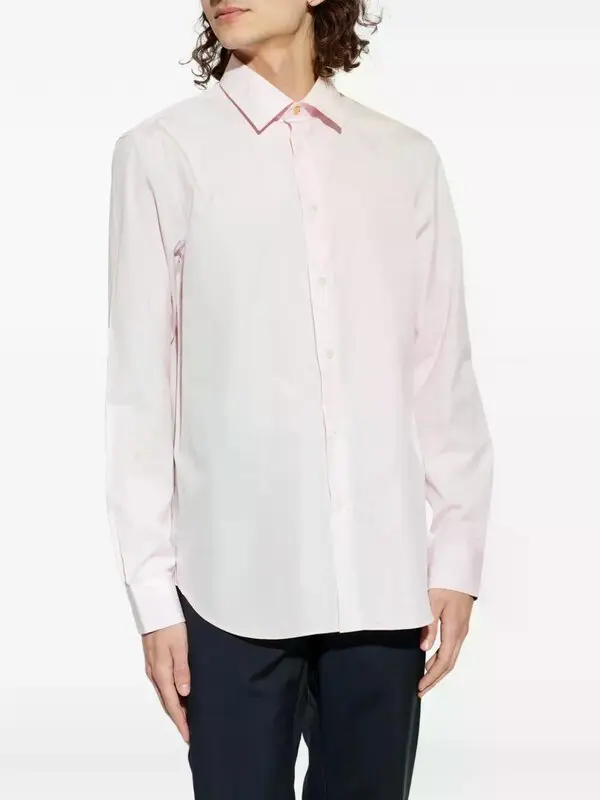 Paul Smith Contrast-trimmed Long-sleeved Shirt