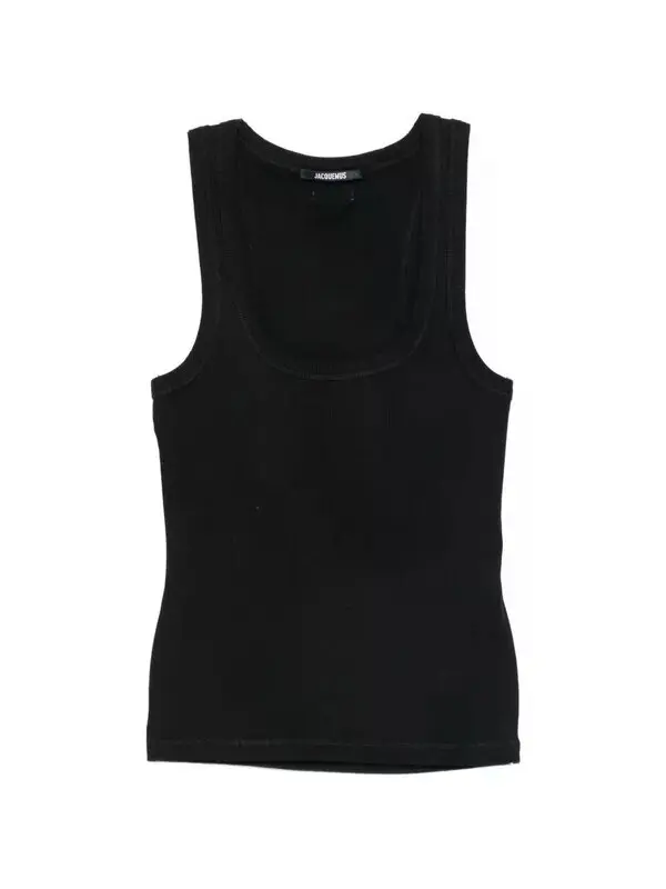 Jacquemus Le Gros Grain Scoop-neck Ribbed-knit Tank Top