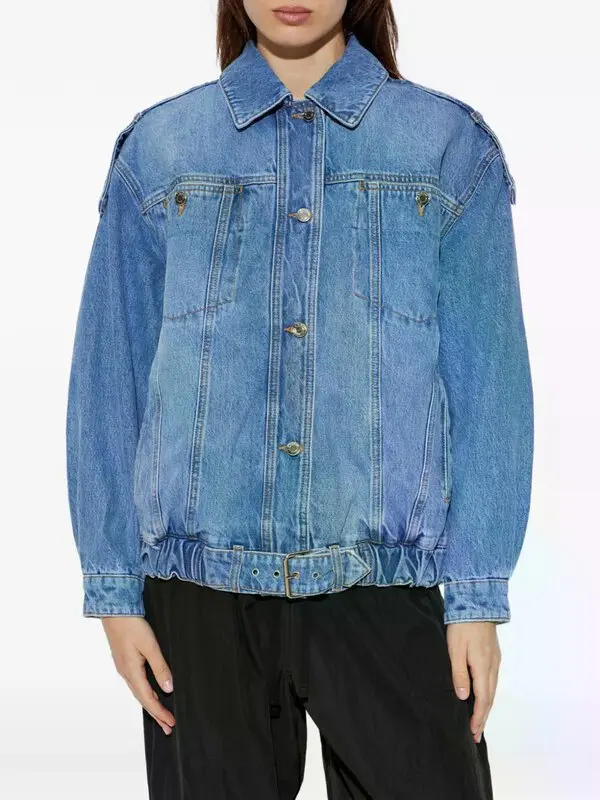 IRO PARIS Arcanes Belted-hem Denim Jacket