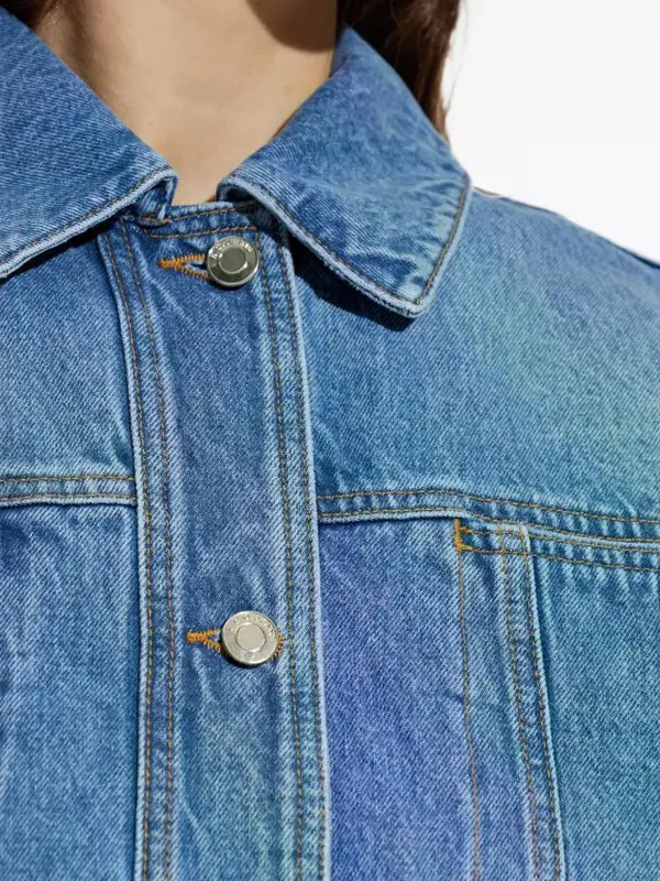 IRO PARIS Arcanes Belted-hem Denim Jacket