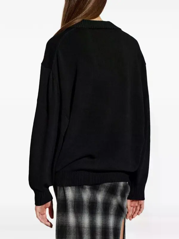 IRO PARIS Brise V-neck Ribbed-trim Sweater