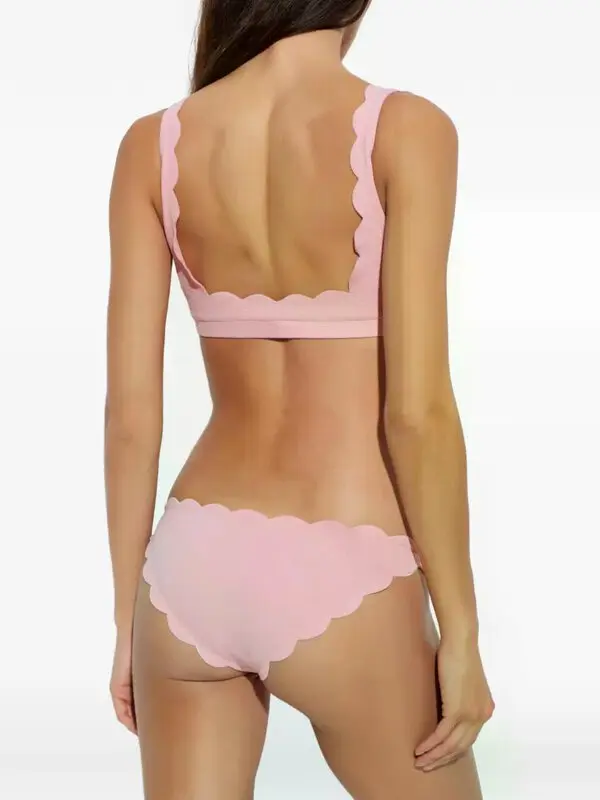 Marysia Scalloped-edge Bikini Bottoms
