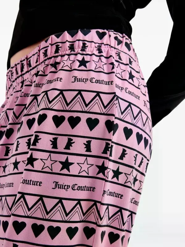 Juicy Couture Slogan-print Graphic-pattern Pajama Set