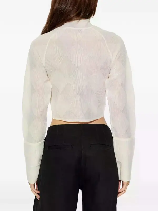 IRO PARIS Argyle-knit Roll-neck Sweater