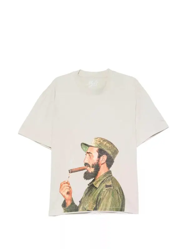 MELT Graphic-print T-shirt - Neutrals