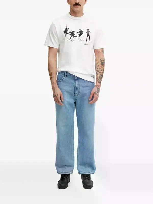 ADER ERROR Logo-patch Straight-leg Jeans - Blue
