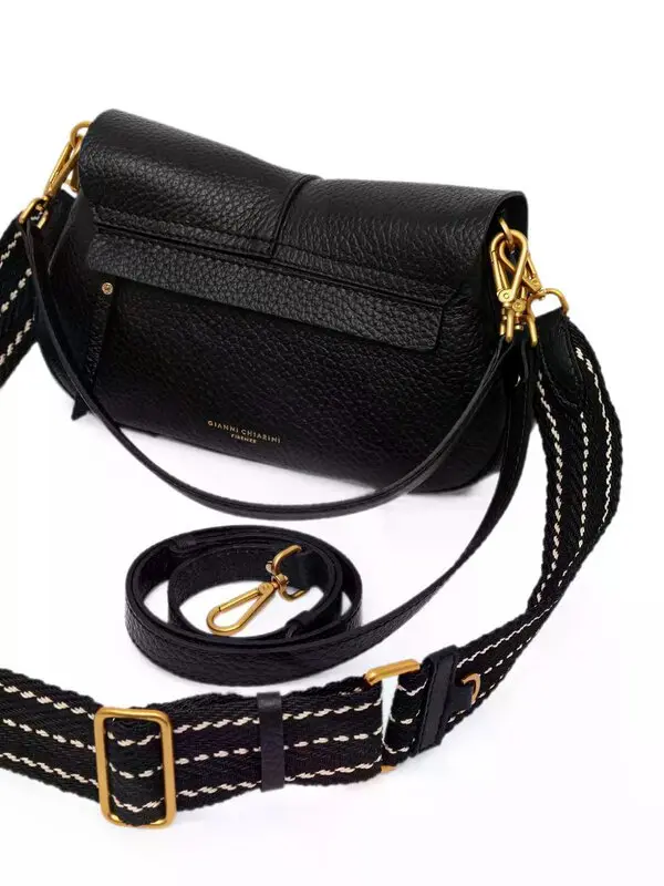 GIANNI CHIARINI Helena Round Grained-leather Tote Bag