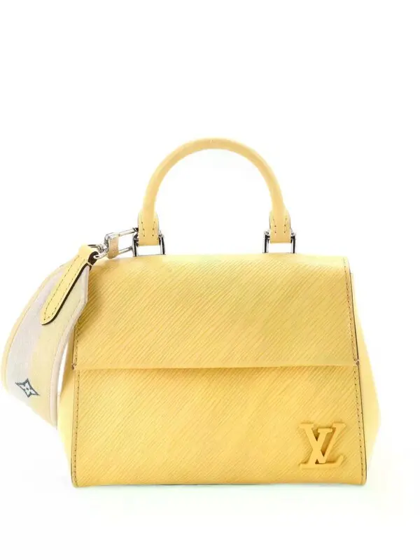 LOUIS VUITTON Cluny Top Handle Bag Epi Leather Mini Satchel
