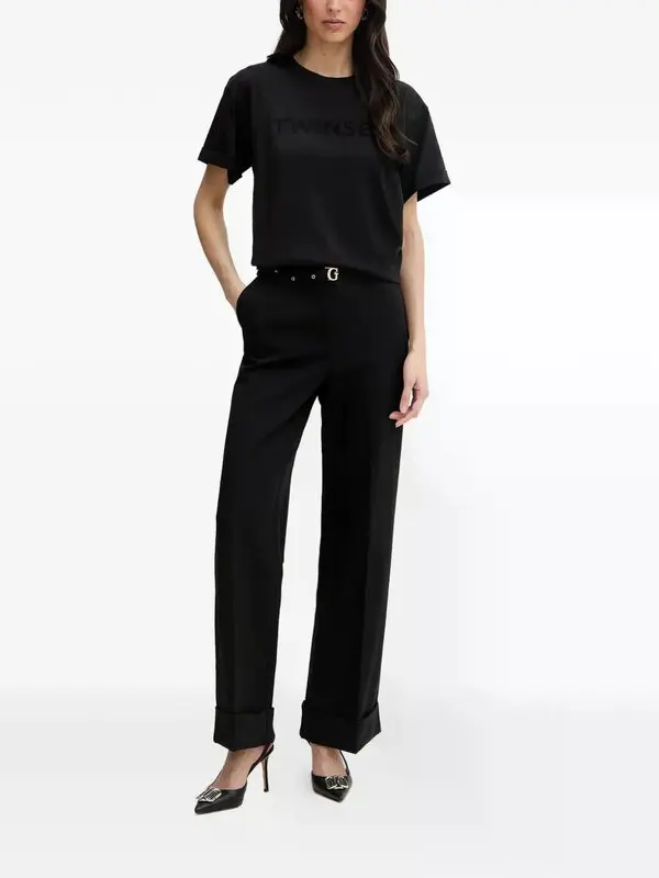 TWINSET Logo Embroidered T-shirt