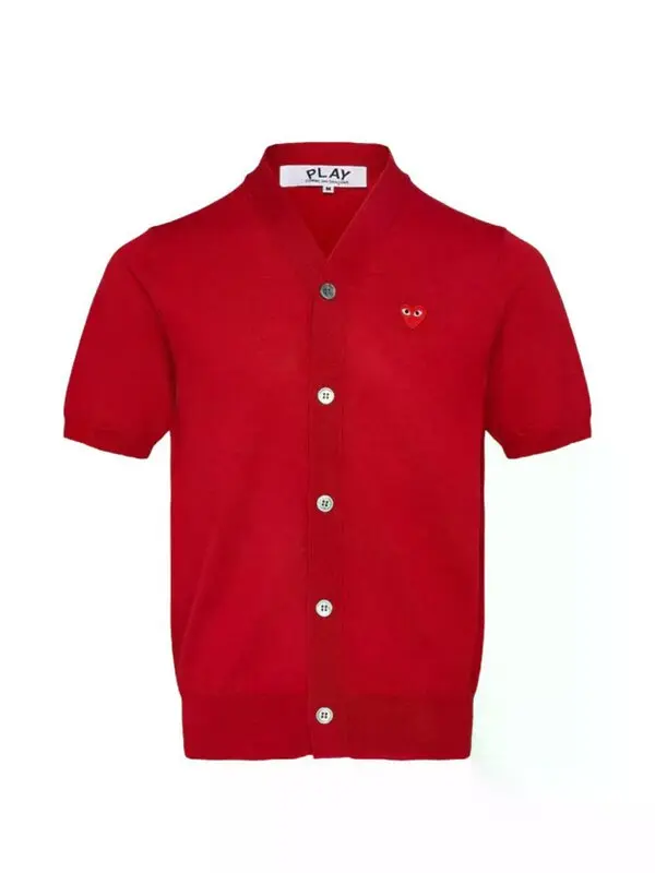 Play Comme Des Garcon Play Short-sleeve Cardigan