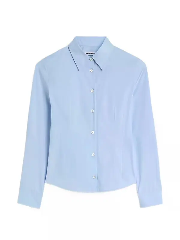 JIL SANDER Fitted Cotton-poplin Shirt