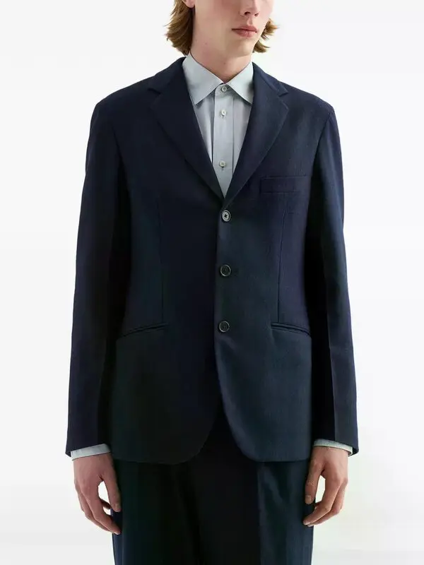 JIL SANDER Wool Poplin Blazer