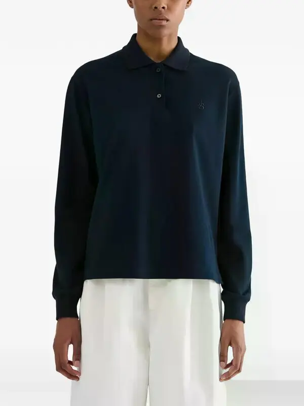 JIL SANDER Cotton Piquet Polo