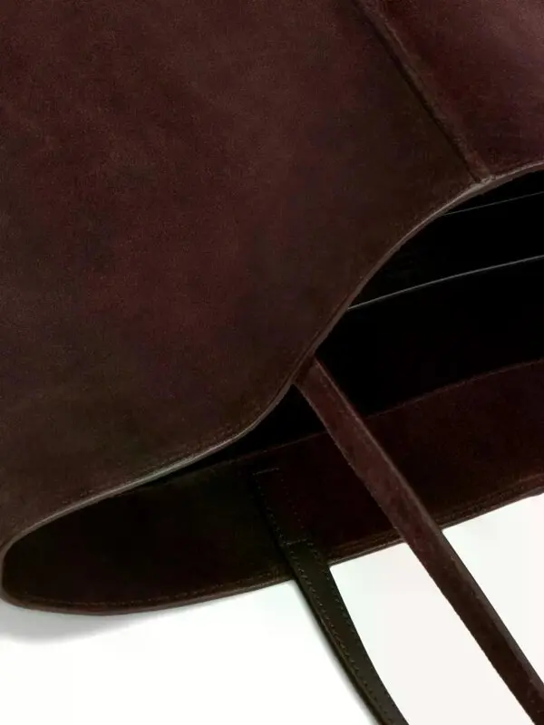 JIL SANDER Linea Piped Suede Tote Bag