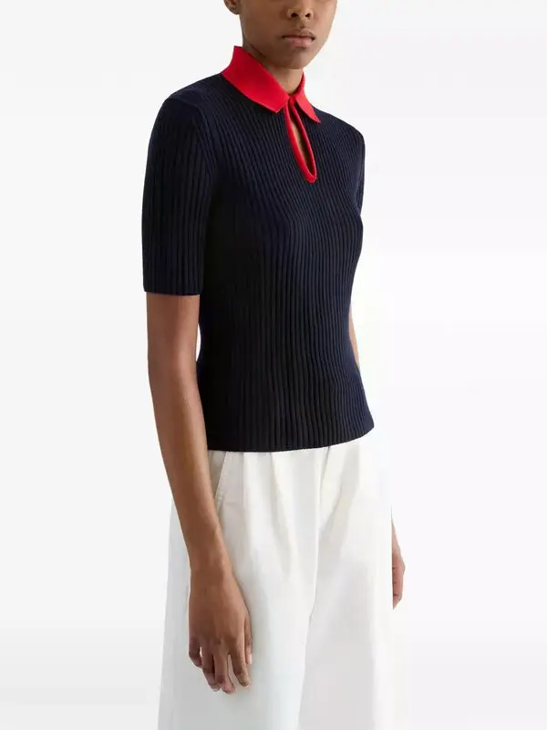 JIL SANDER Ribbed Lightweight Wool Sweater