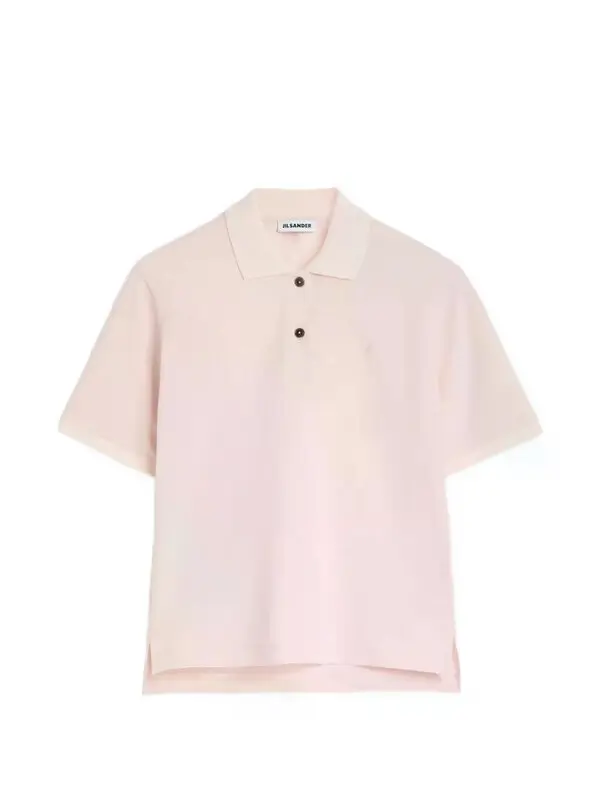 JIL SANDER Embroidered Polo Shirt - Pink