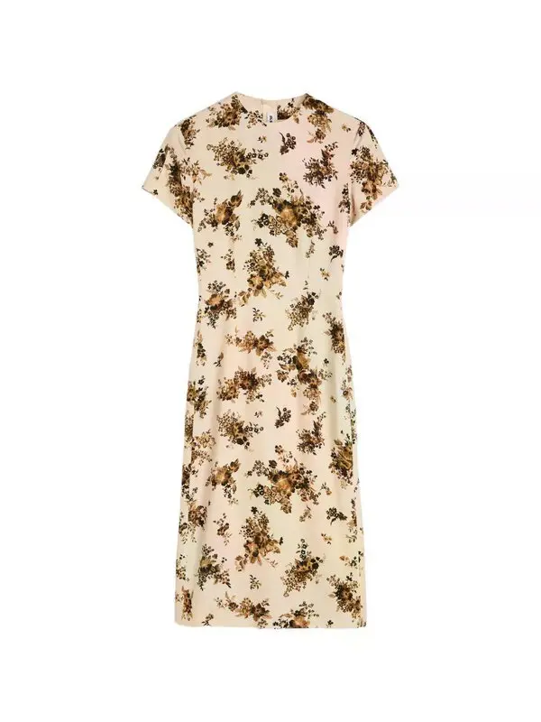 JIL SANDER Floral-print Midi Dress