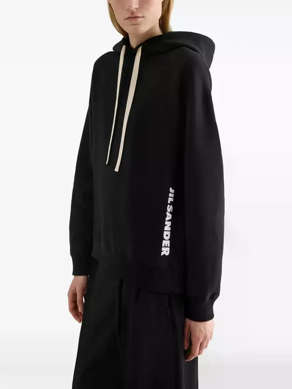 JIL SANDER Logo-print Cotton Hoodie