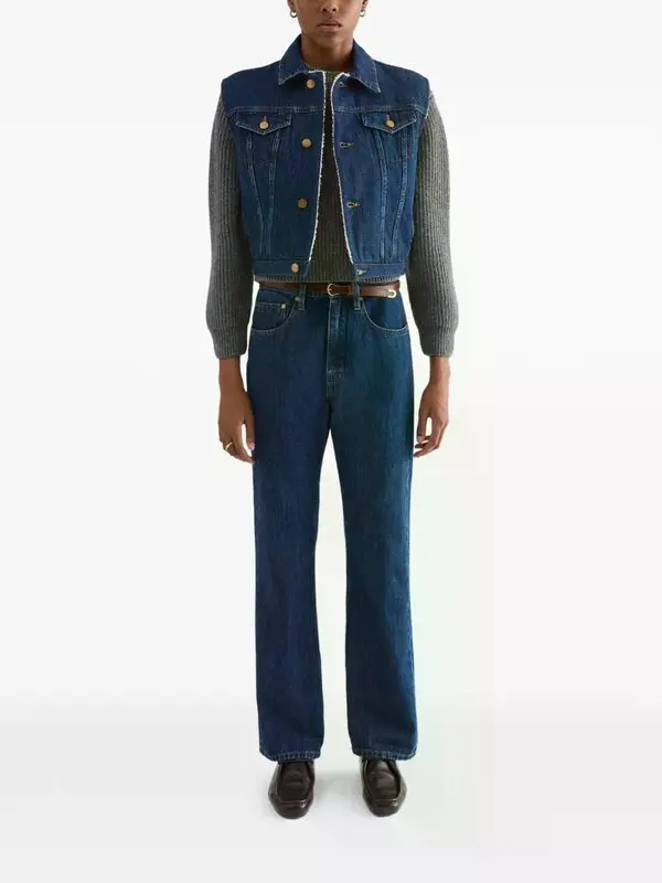 JIL SANDER Flared Cotton Jeans