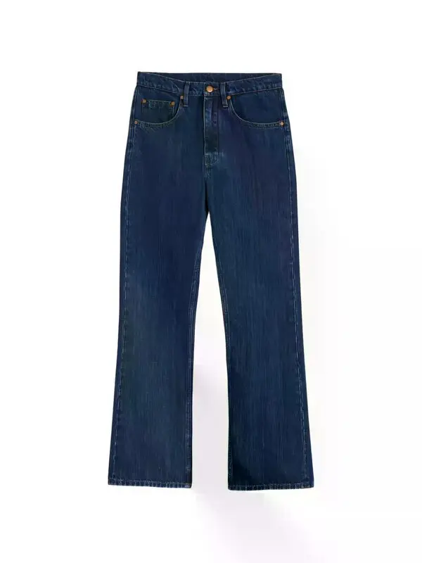 JIL SANDER Flared Cotton Jeans - Blue