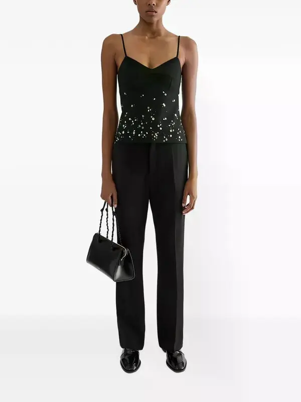 JIL SANDER Wool Sablé Tailored Trousers
