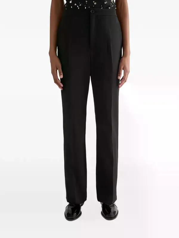 JIL SANDER Wool Sablé Tailored Trousers