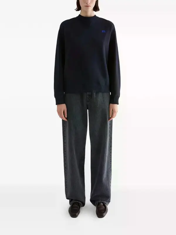 JIL SANDER Embroidered-logo Cotton Sweatshirt