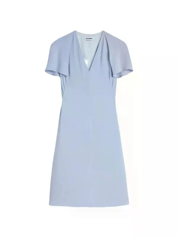 JIL SANDER Cape-detail A-line Dress