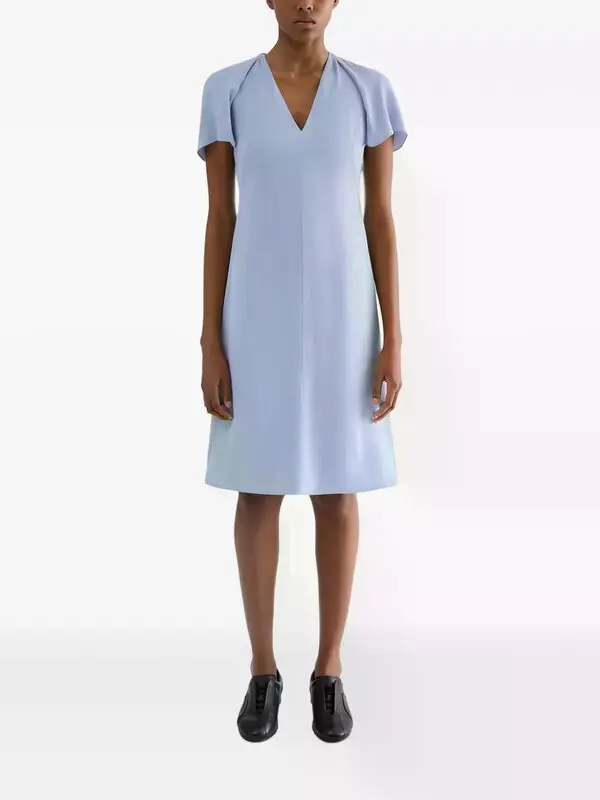 JIL SANDER Cape Detail A-line Dress