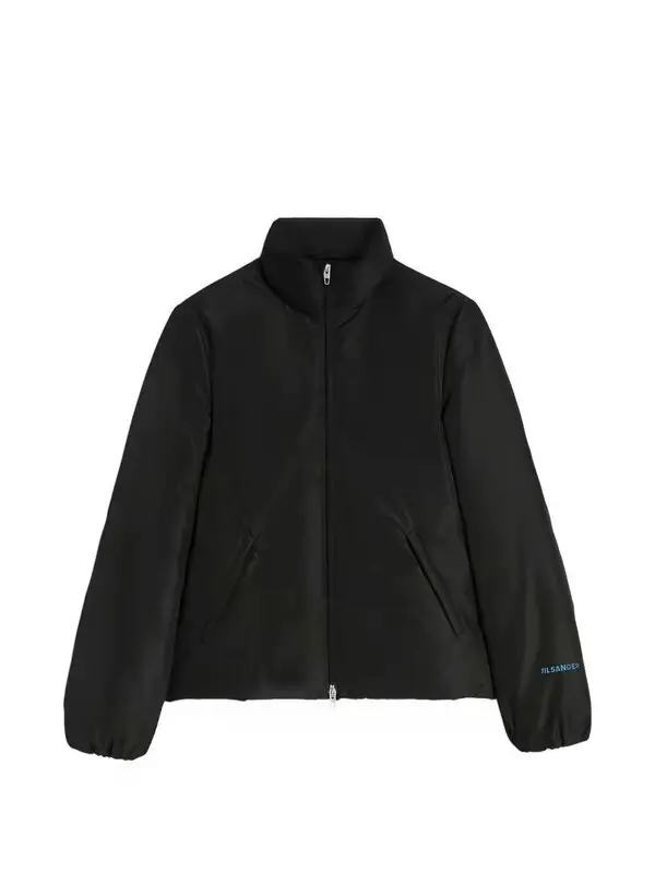 JIL SANDER Logo Print Down Jacket - Black