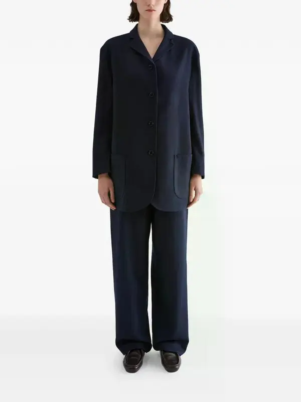 JIL SANDER Merino Wool Flannel Trousers