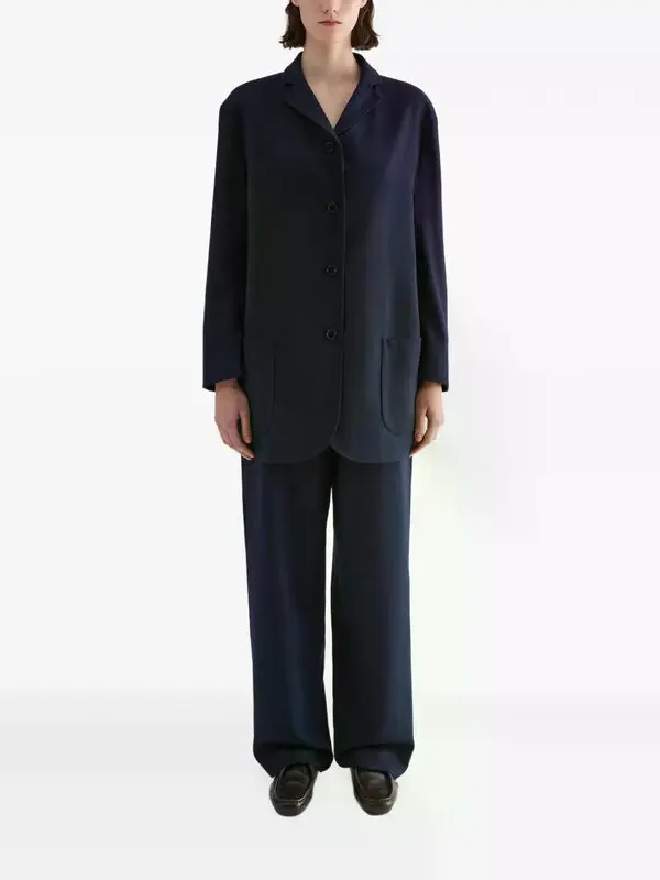 JIL SANDER Merino Wool Flannel Trousers