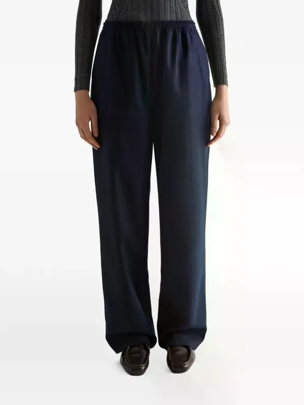 JIL SANDER Merino Wool Flannel Trousers