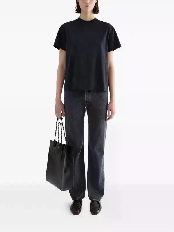 JIL SANDER Belt-loops Cotton Jeans - Grey