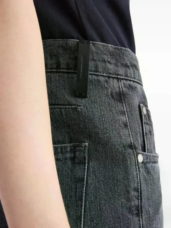 JIL SANDER Belt-loops Cotton Jeans