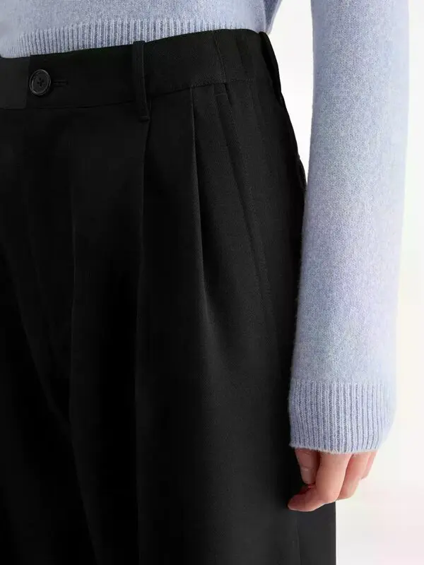 JIL SANDER Pleated Wool Trousers