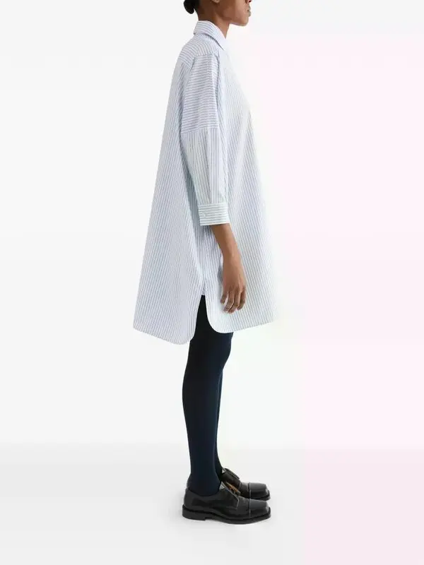 JIL SANDER Striped Cotton Poplin Shirt