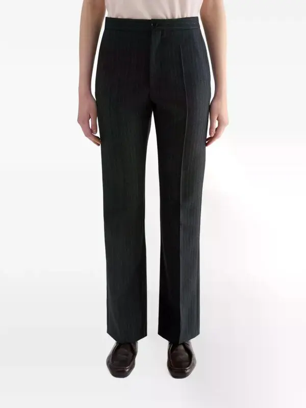 JIL SANDER Pinstriped Wool Trousers