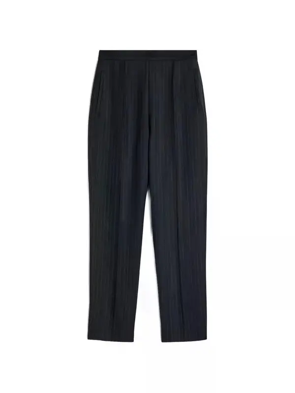 JIL SANDER Pinstripe Pleated Trousers - Blue