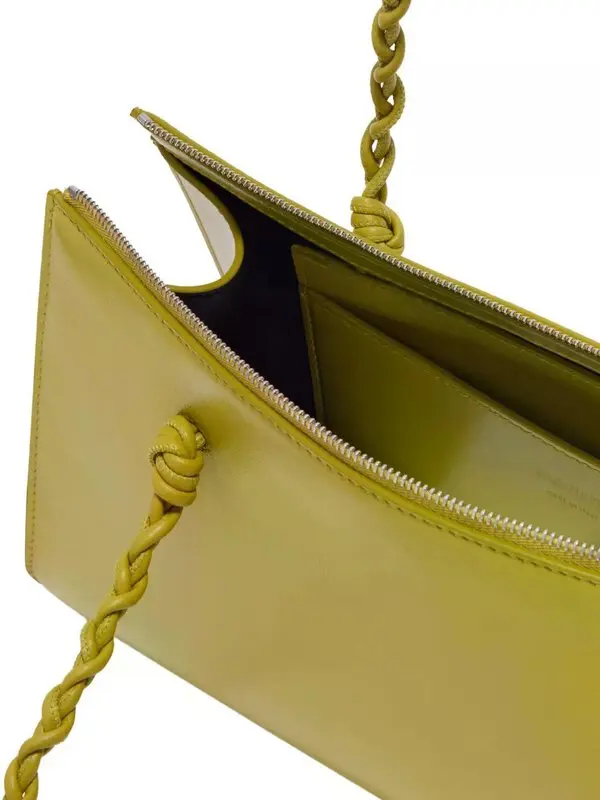 JIL SANDER Tangle Tent Leather Shoulder Bag