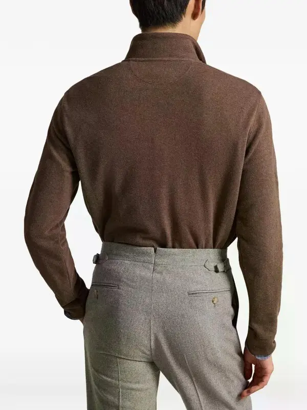Polo Ralph Lauren Estate Rib Quarter-zip Sweater - Brown