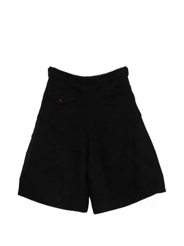 Comme Des Garçons Panelled Textured Shorts