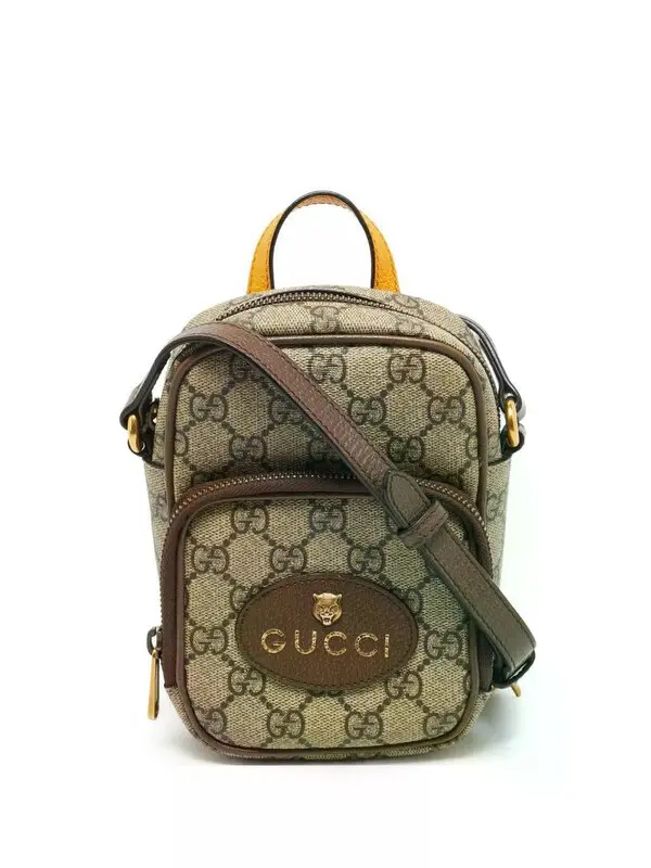 Gucci Neo Vintage Gg Supreme Crossbody Bag - Neutrals